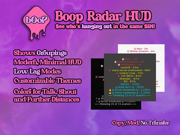 Second Life Marketplace - [boop] Radar HUD
